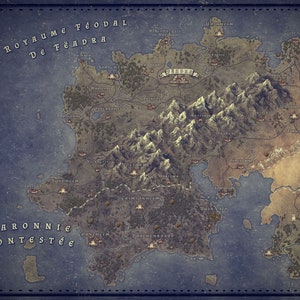 Custom Fantasy Map Commission for Writers, D&D, Dms, and More - Etsy
