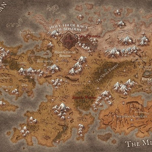Custom Fantasy Map Commission for Writers, D&D, Dms, and More - Etsy
