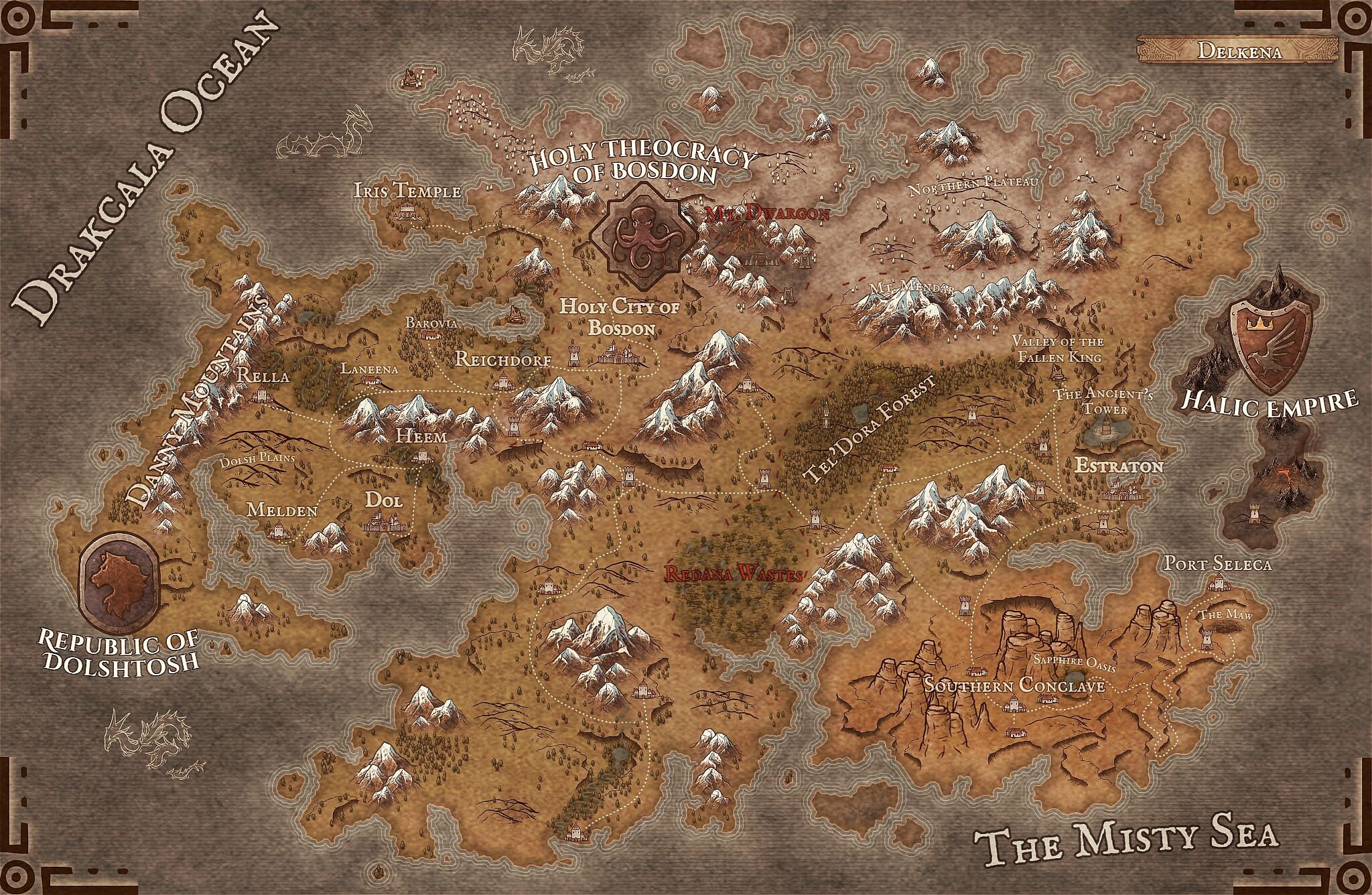 Custom Fantasy Map Commission for Writers, D&D, Dms, and More - Etsy