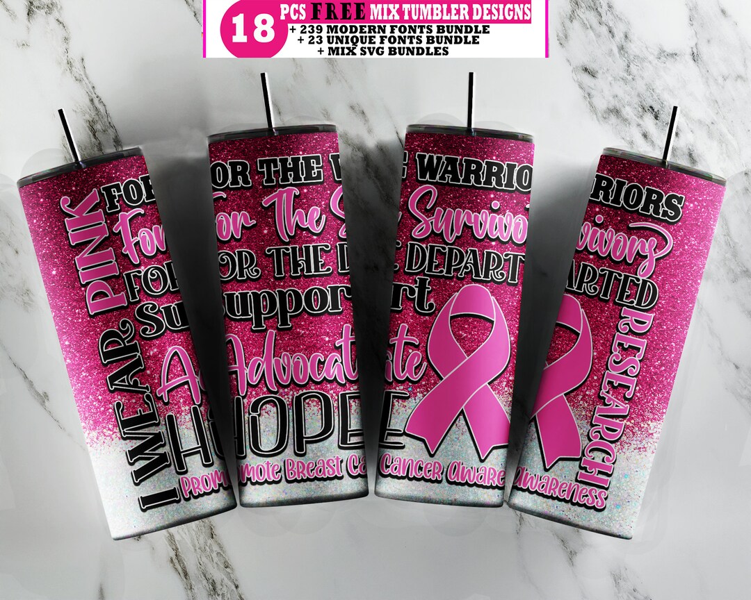 Cancer Tumbler Wrap Design Cancer Day Tumbler Wrap Cancer - Etsy