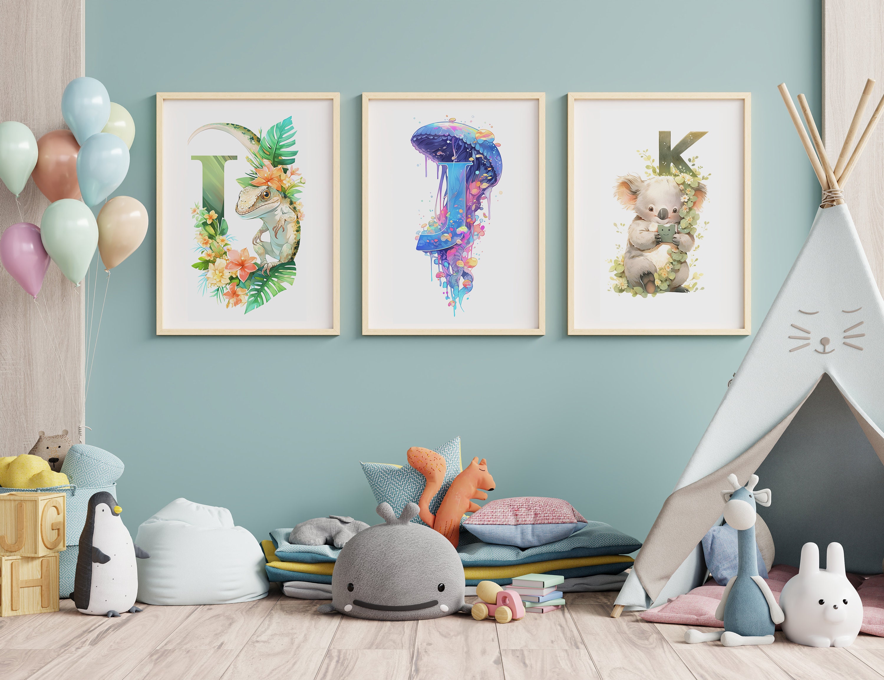 Nursery Animal Alphabet Digital Download: Fun and Educational Animal ...