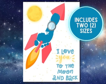 Astronaut Outer Space Handprint Art Craft Printable, Kids Toddler Baby ...