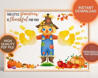 Scarecrow Handprint Craft - Etsy
