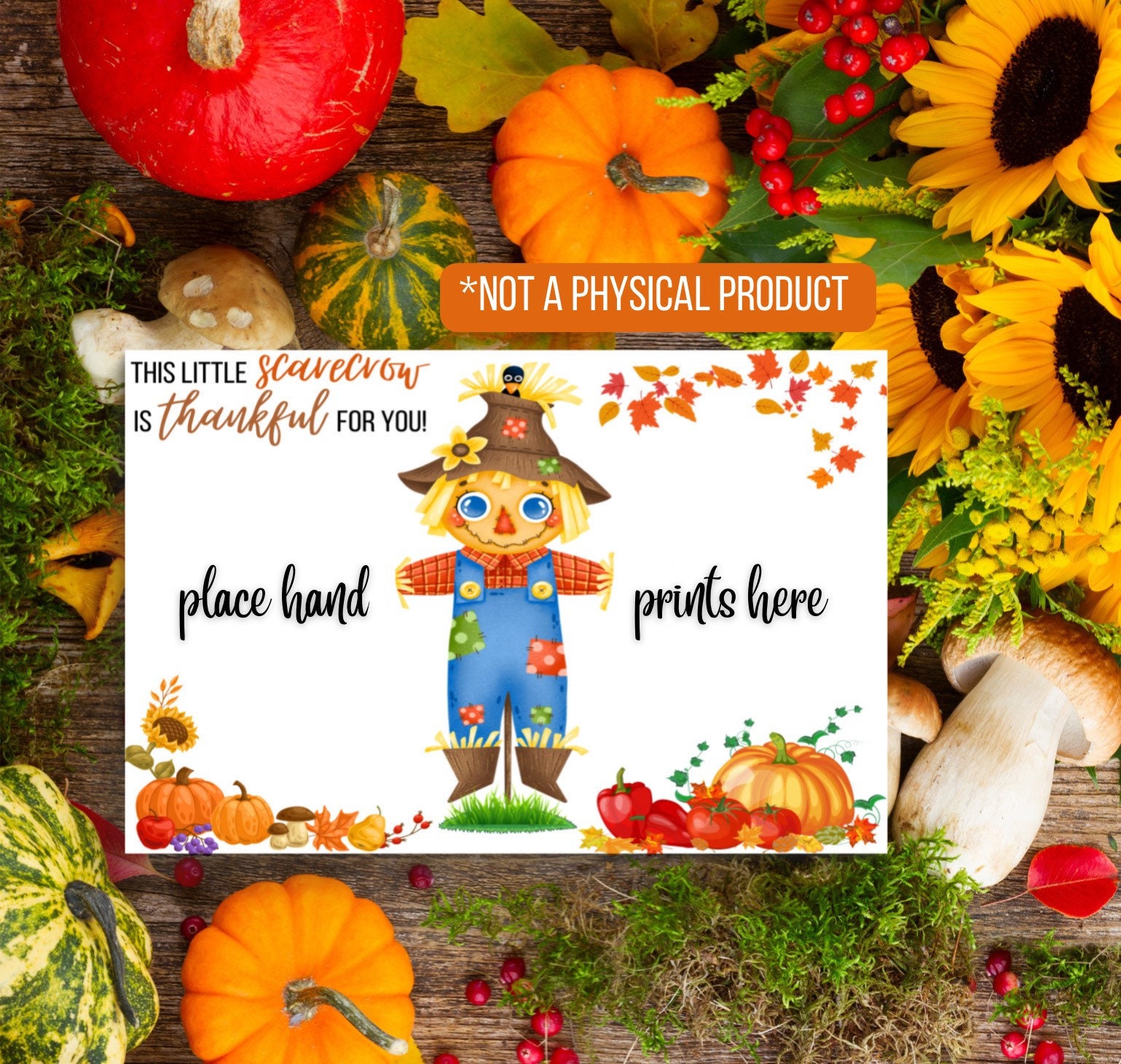 Thanksgiving Handprint Art Craft, Printable, Kids Handprint Art, Gift ...