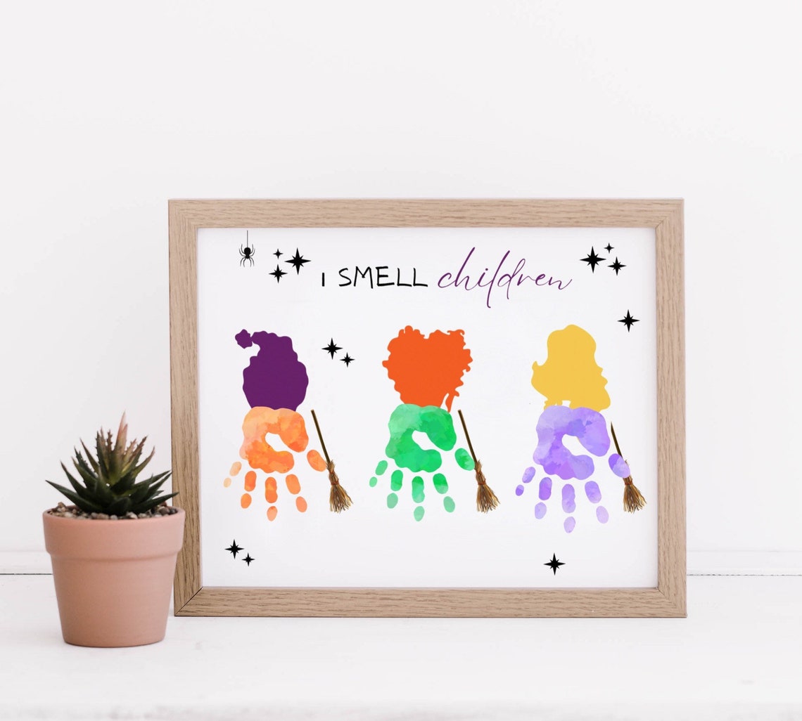 I Smell Children Handprint Art Craft Halloween Hocus Pocus - Etsy