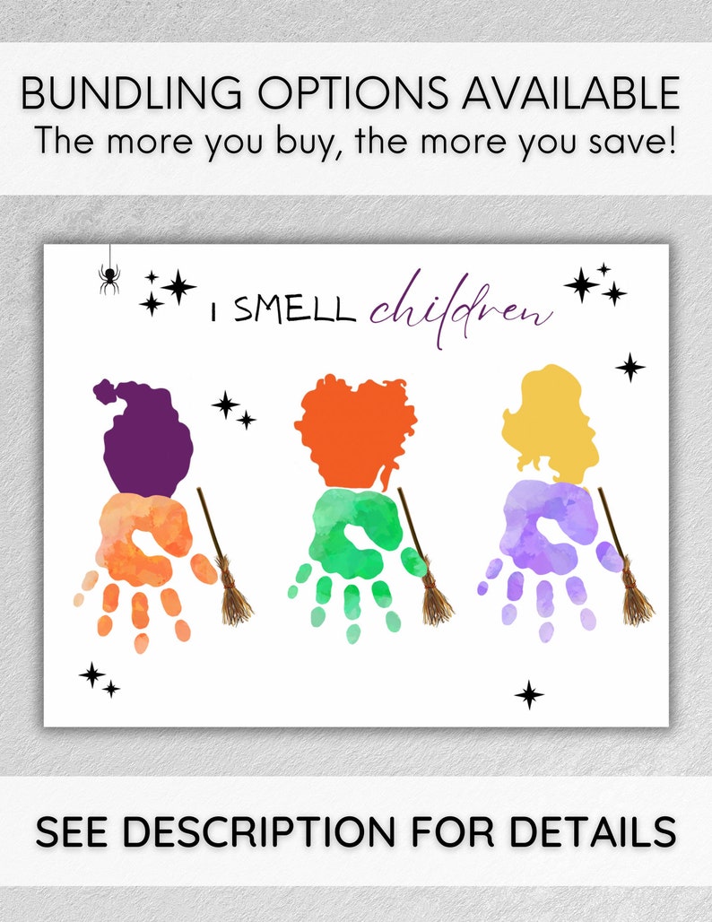 I Smell Children Handprint Art Craft, Halloween, Hocus Pocus Printable ...