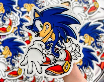 Sonic Vinyl Sticker - Etsy