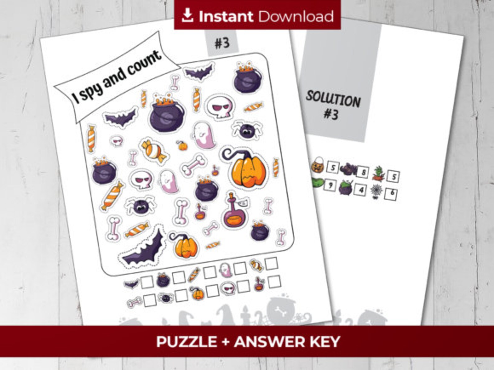 Halloween Games Activities I Spy Halloween Games Halloween - Etsy