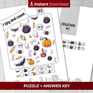 Halloween Games Activities I Spy Halloween Games Halloween - Etsy