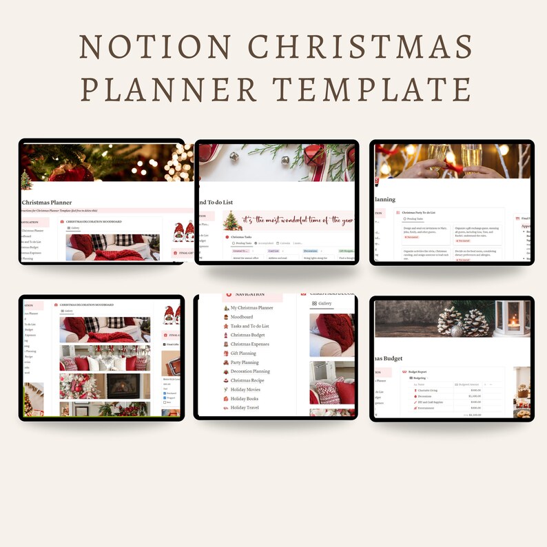 Ultimate Notion Christmas Planner Notion Digital Holiday Organizer With ...