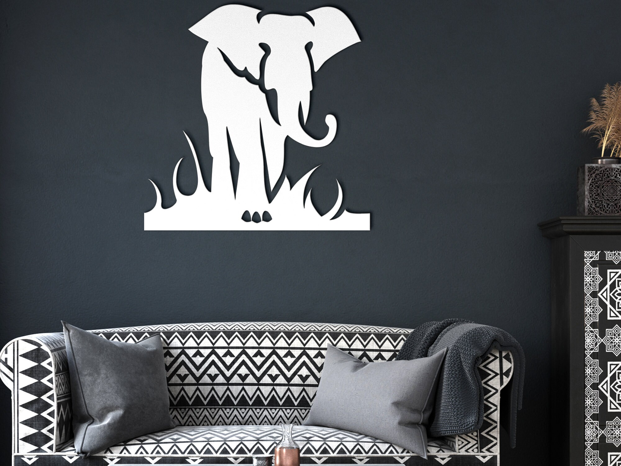 Elephant Signs, Artful Walldecoration, Animal Safari, Home Decor ...
