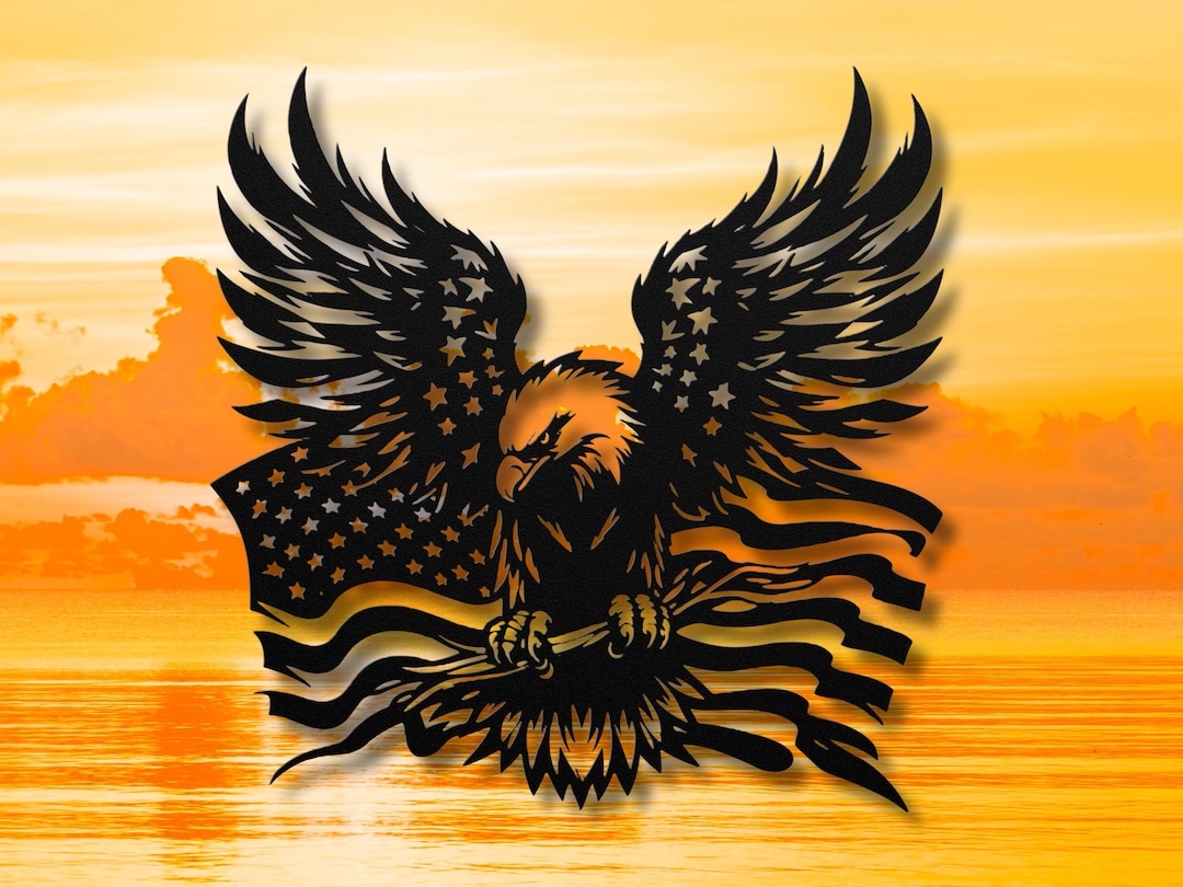 USA Eagle Metal Sign, Decorative Signs, Personalized Signs, Sign ...