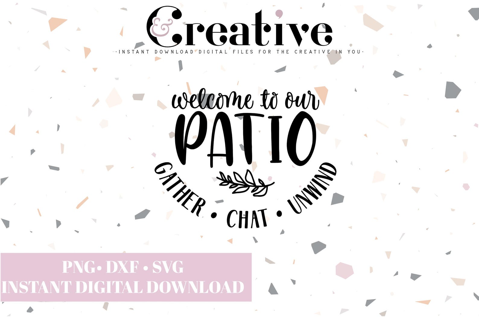 Welcome to Our Patio Sign, SVG Cut File (digital Download) - Etsy