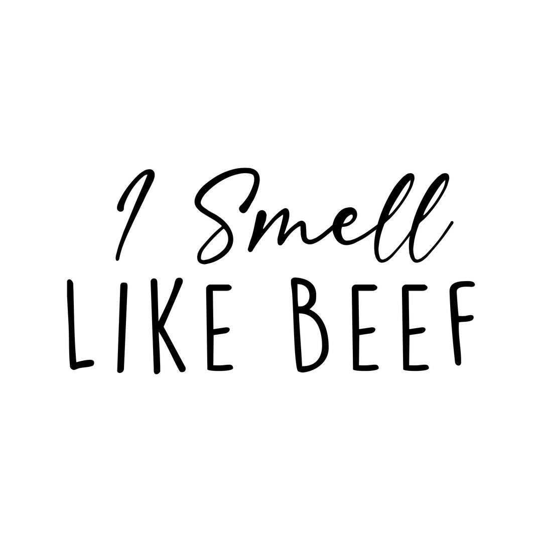 I Smell Like Beef, Funny SVG Decal Files (digital Download) - Etsy