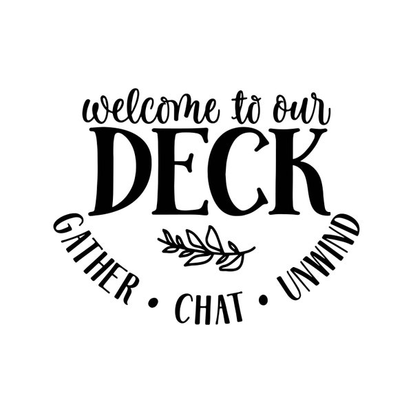 Welcome to the Deck Sign - Etsy