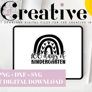 100 Days of Kindergarten SVG, 100 Days of School, 100 Days of School ...