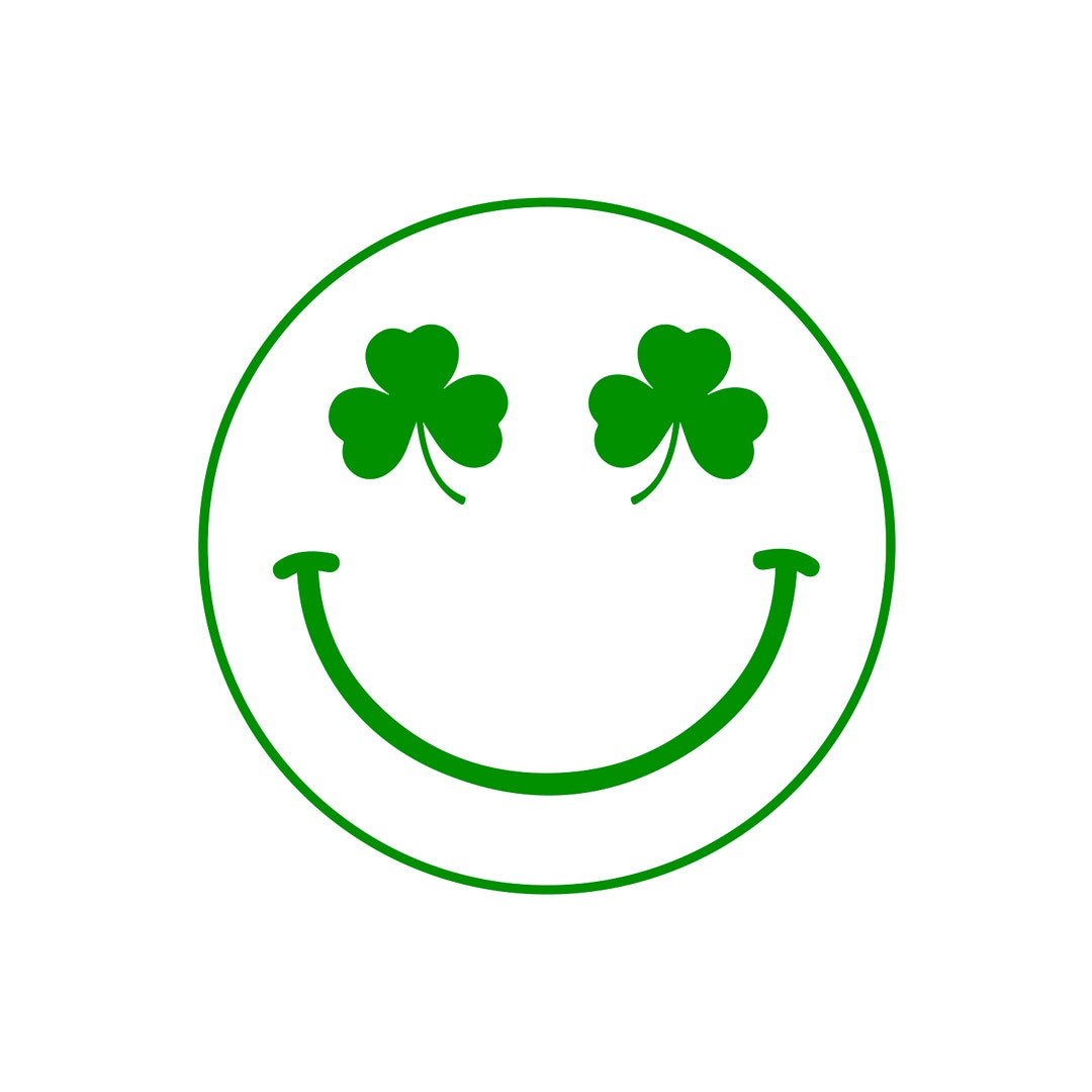 Shamrock Smiley Face, Shamrock SVG, Saint Patricks Day SVG Decal Files ...