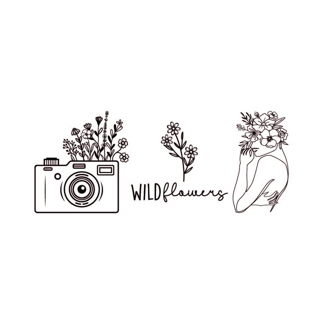 Wildflowers SVG Decal Files, Floral Camera Clipart (digital Download ...