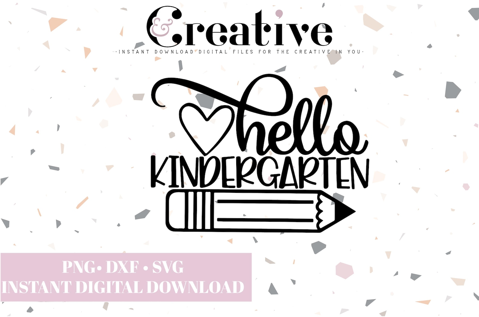Hello Kindergarten SVG, First Day of School Decal Files (digital ...