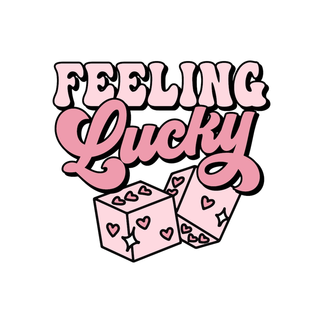 Feeling Lucky, Felling Lucky Valentine, Heart Dice SVG, Heart ...