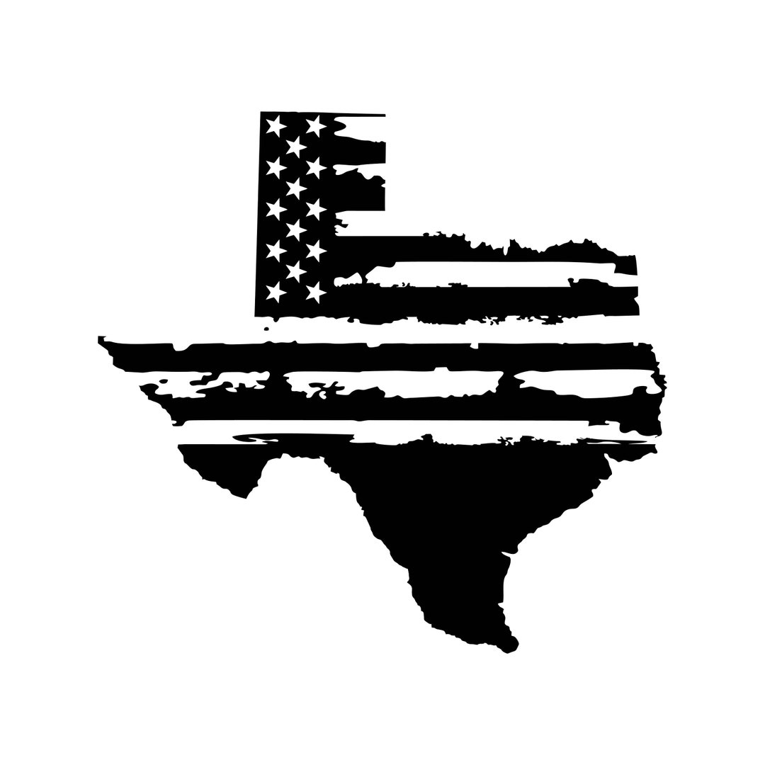 Distressed Texas State American Flag SVG Decal Files, Cut Files for ...
