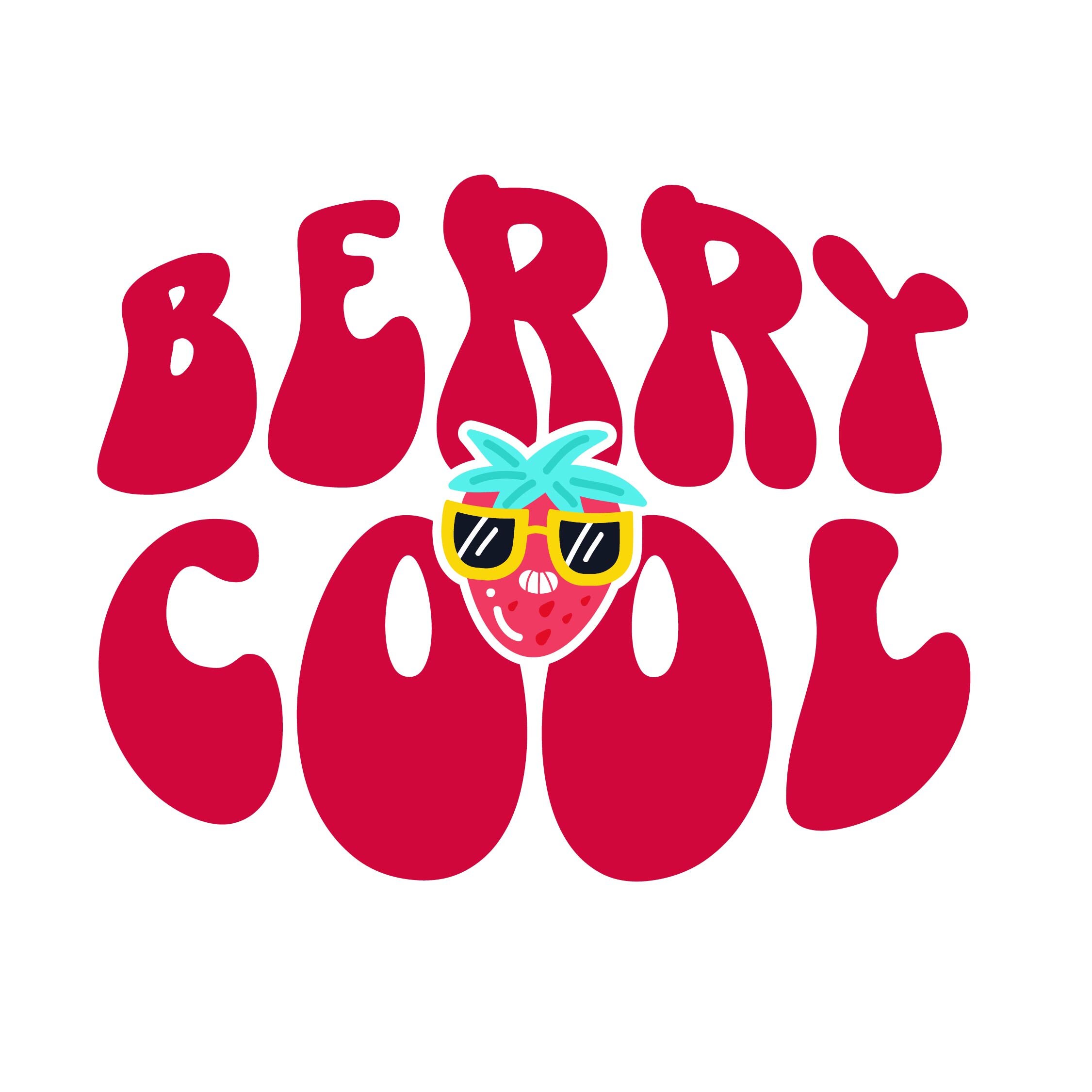 Berry Cool, Strawberry SVG, Berry Cool SVG, Decal Files, Cut Files for ...
