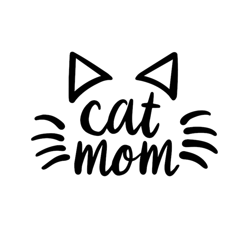 SVG de mamá gata, archivos de calcomanías de mamá gata (descarga ...