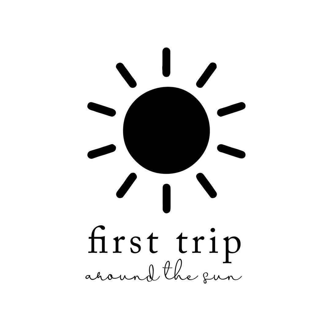 First Trip Around The Sun Shirt Svg First Birthday Etsy