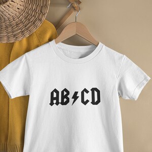 ABCD Rocker Kids Shirt, ACDC Inspired Decal Files, Cut Files for Cricut ...