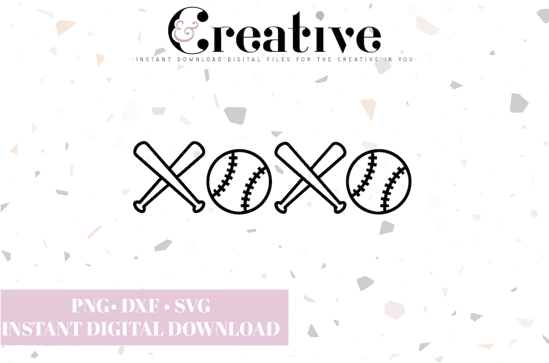 XOXO Baseball, Baseball Mom, Baseball XOXO SVG Decal Files, Cut Files ...
