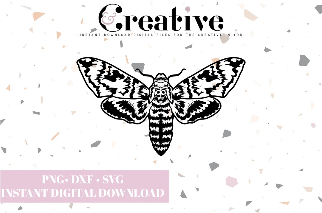 Retro Moth, Moth SVG, Retro Moth SVG, Decal Files, Cut Files for Cricut ...