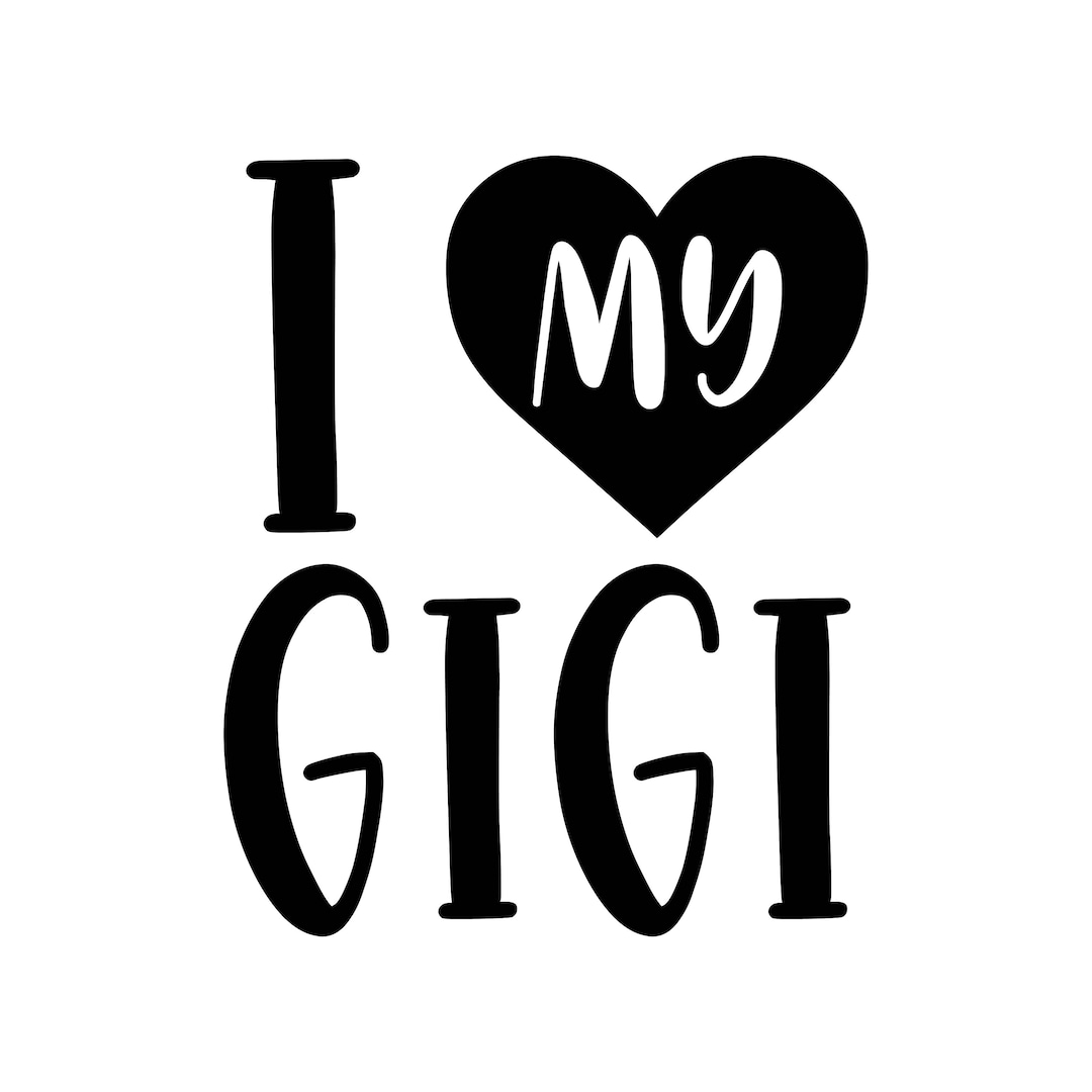 I Love My Gigi Baby Shirt SVG, Baby SVG, Kids SVG Decal Files, Cut ...