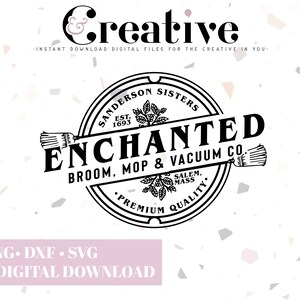 Sanderson Sister Enchanted Broom Mop and Vacuum Co Hocus Pocus Inspired ...