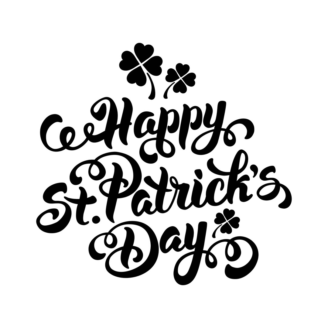 Happy Saint Patricks Day Shamrock Svg Saint Patricks Day Svg Decal