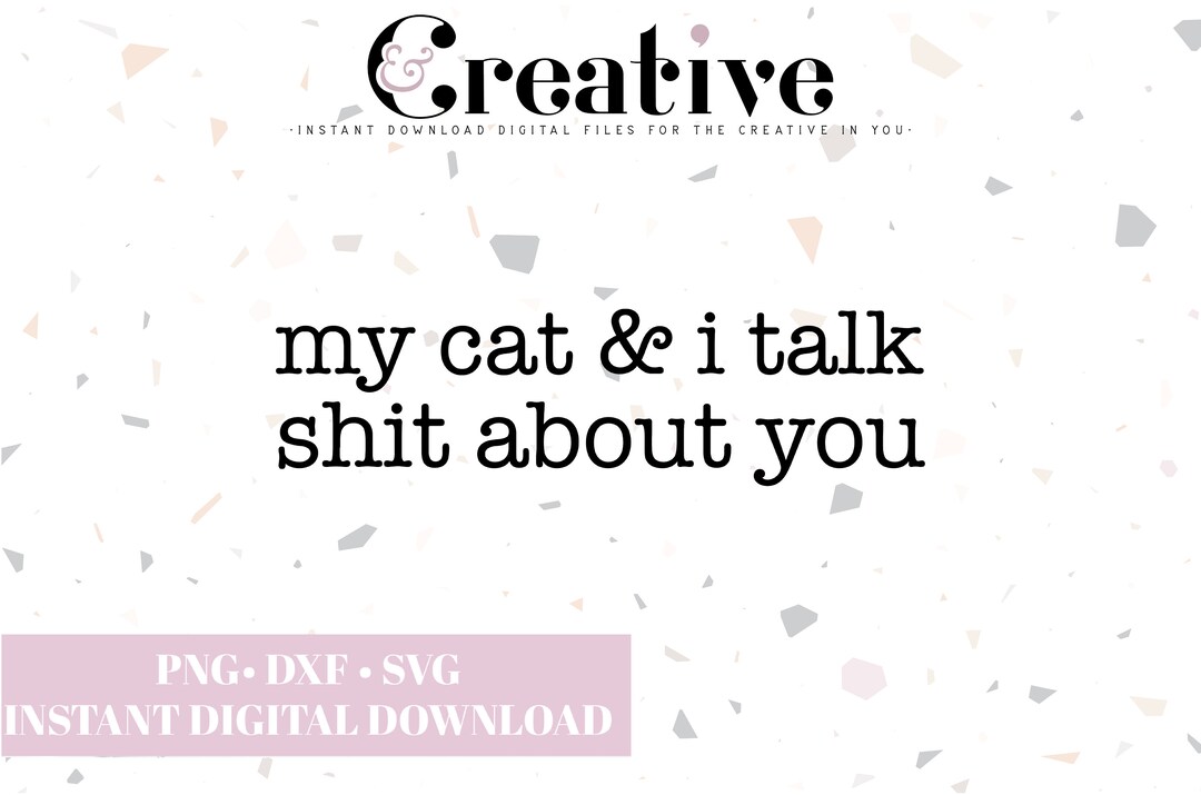 Funny Cat & Dog SVG Decal Files (digital Download) - Etsy