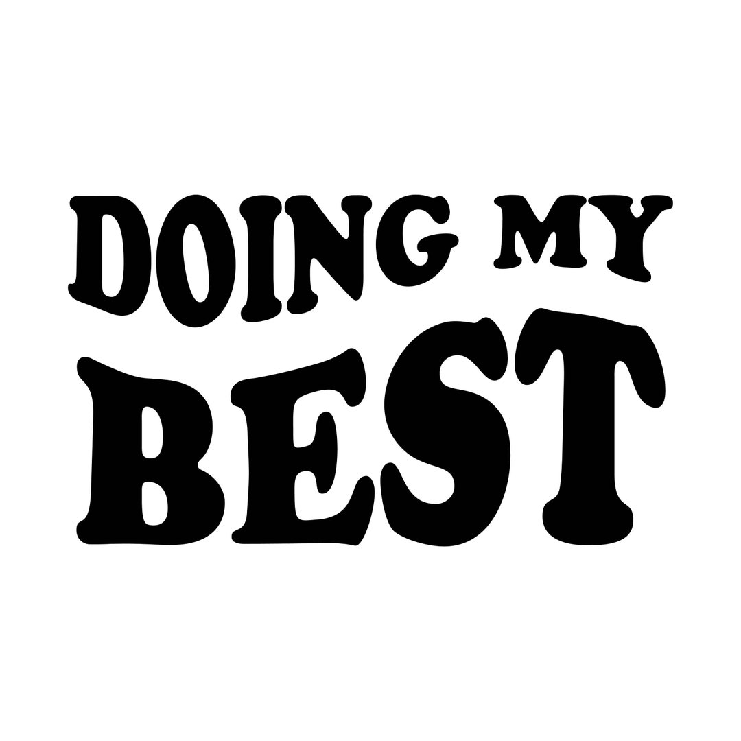 Doing My Best, Doing My Best SVG Decal Files, Cut Files for Cricut, Svg ...