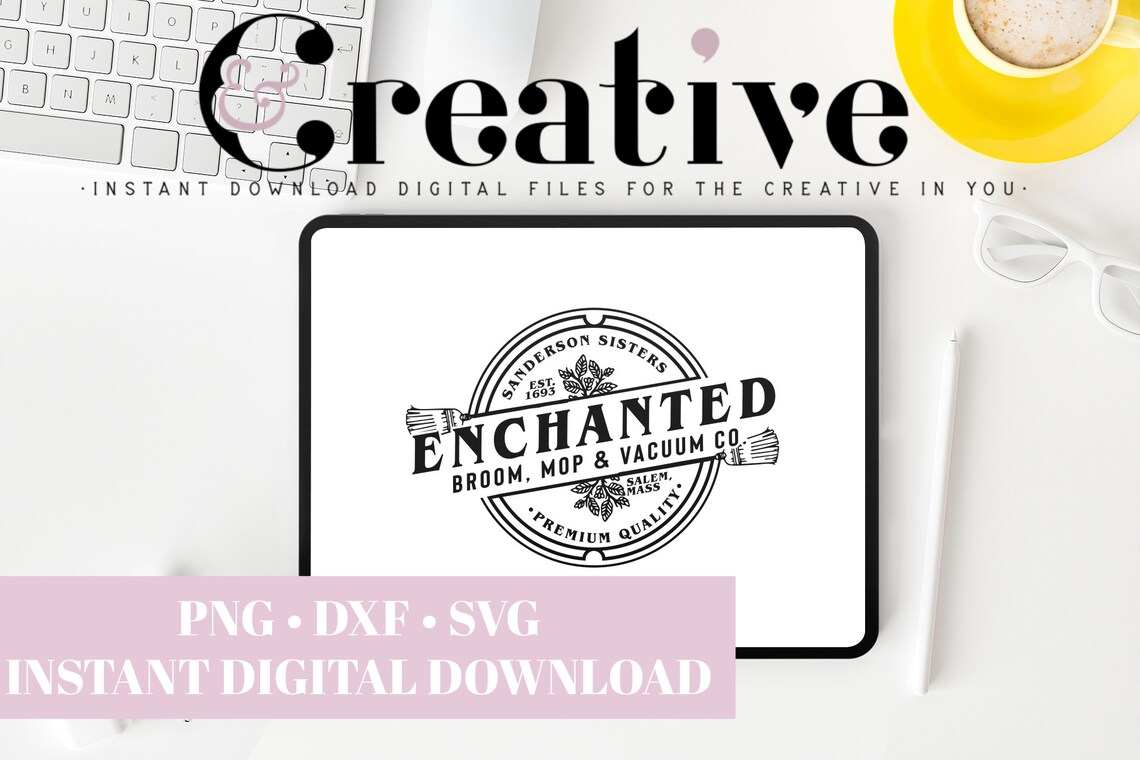 Sanderson Sister Enchanted Broom Mop and Vacuum Co Hocus Pocus - Etsy