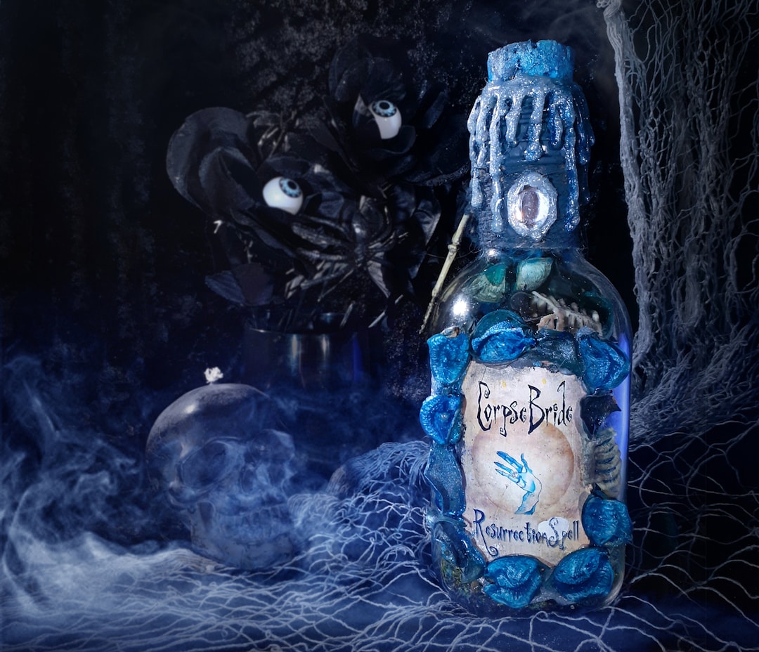 Corpse Bride Potion Bottle: Gothic Halloween Decor, Tim Burton - Etsy
