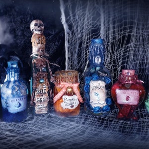 Corpse Bride Potion Bottle: Gothic Halloween Decor, Tim Burton - Etsy