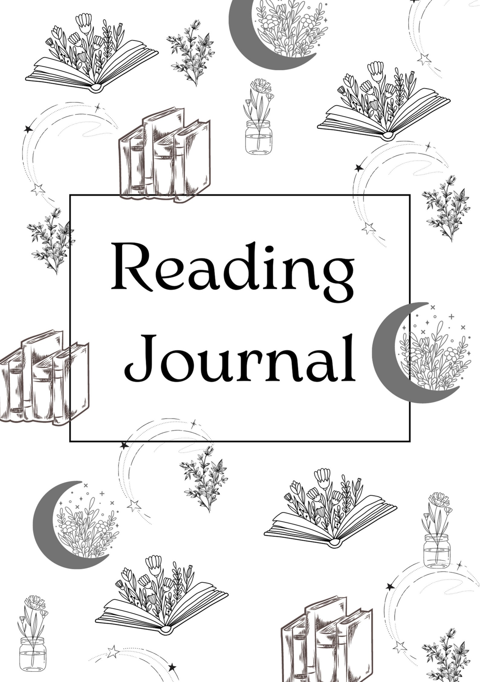 Digital Download, Digital Reading Journal, Reading Journal, Printable ...