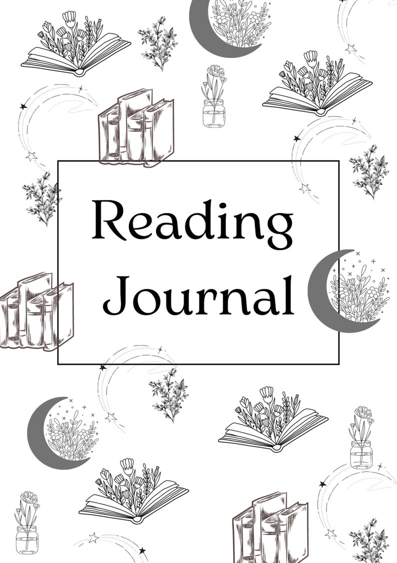 Digital Download, Digital Reading Journal, Reading Journal, Printable ...