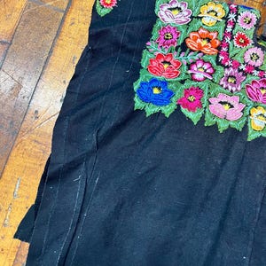 Vintage Huipil With Embroidered Flowers- One of a Kind and Artisan Made ...