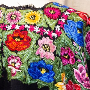 Vintage Huipil With Embroidered Flowers- One of a Kind and Artisan Made ...
