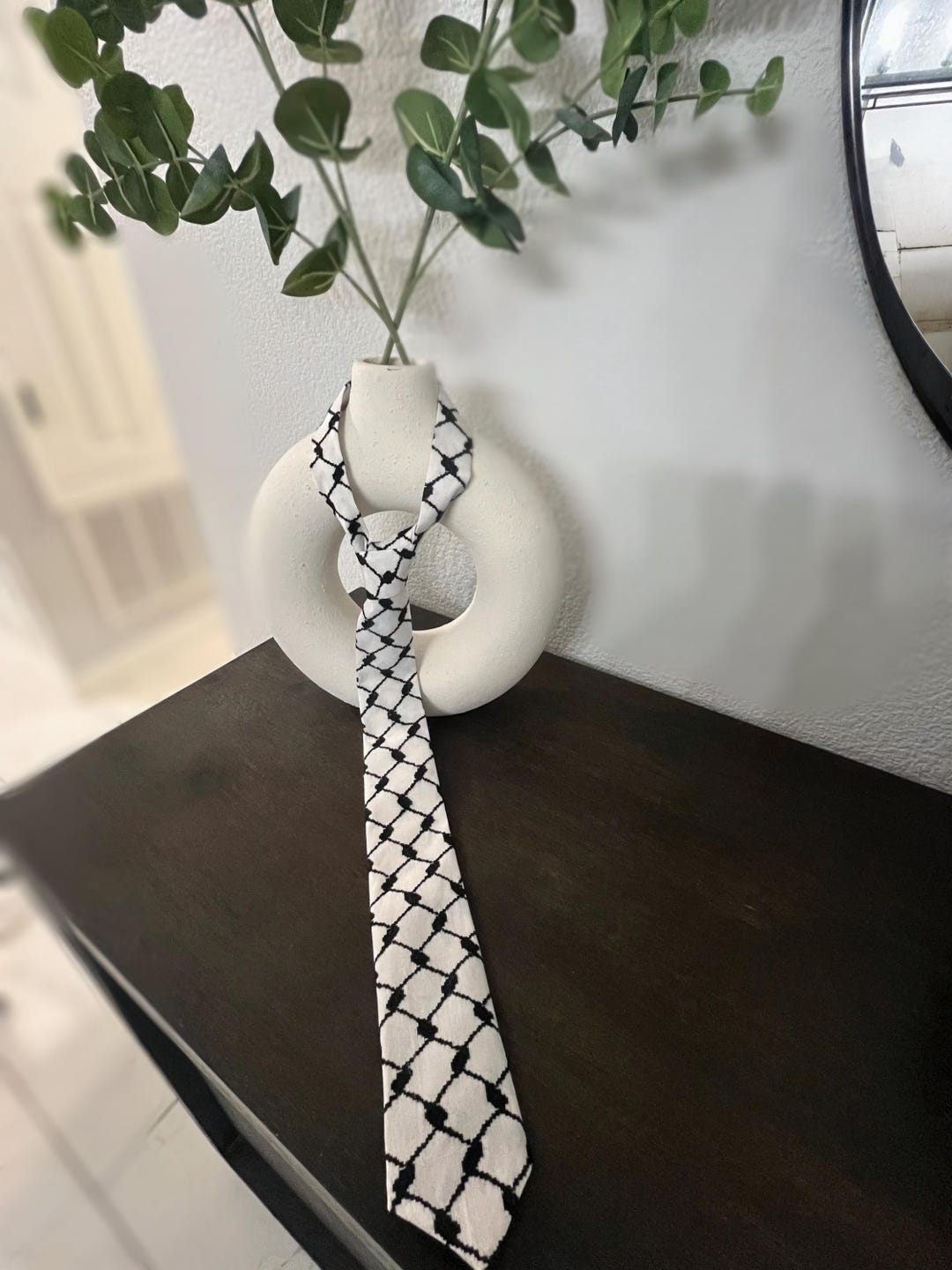 Kufiyah Tie | Keffiyeh Necktie for Men | Kuffiya Tie | Palestinian ...