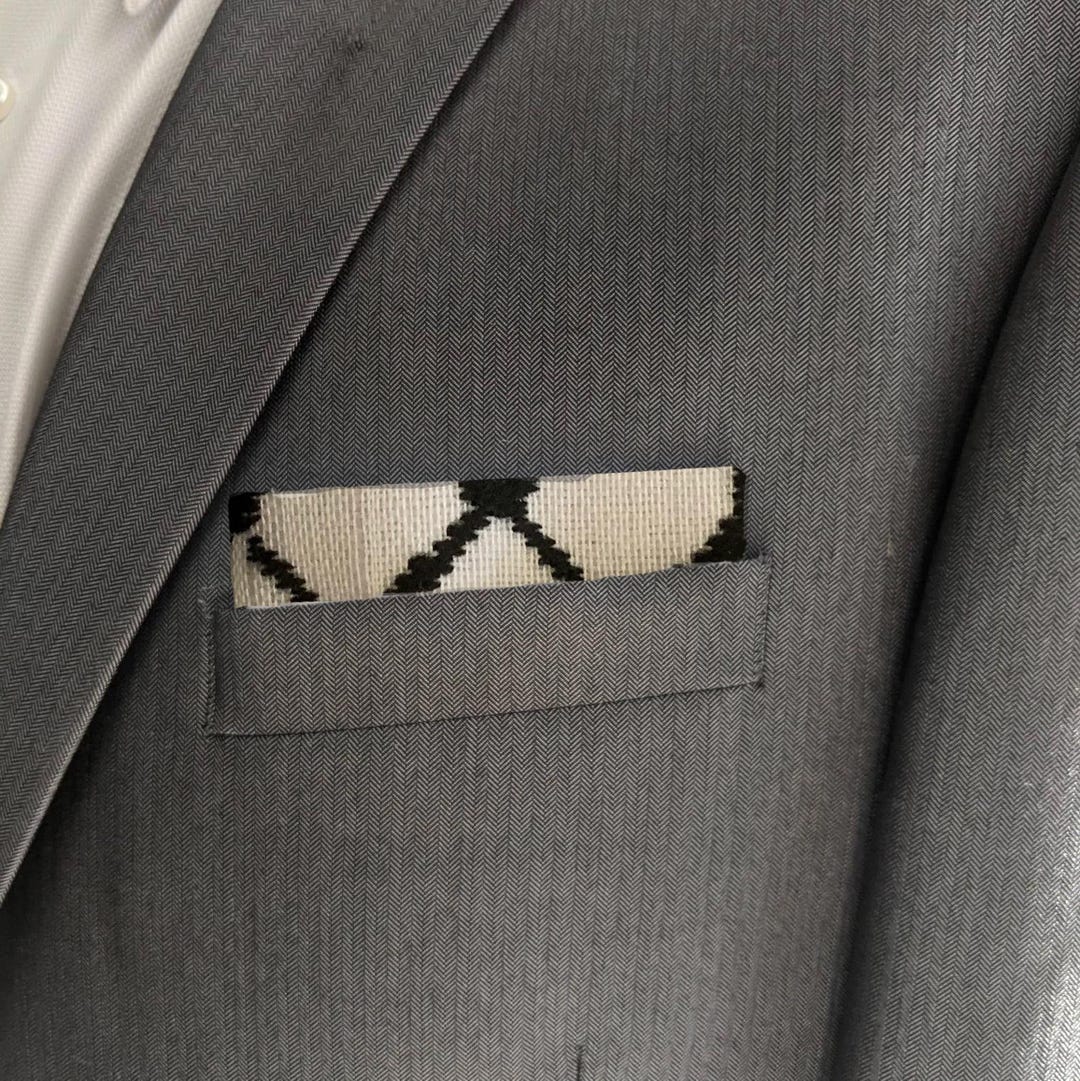 Kufiyah Pre-folded Pocket Square | Keffiyeh Pocket Square for Men ...