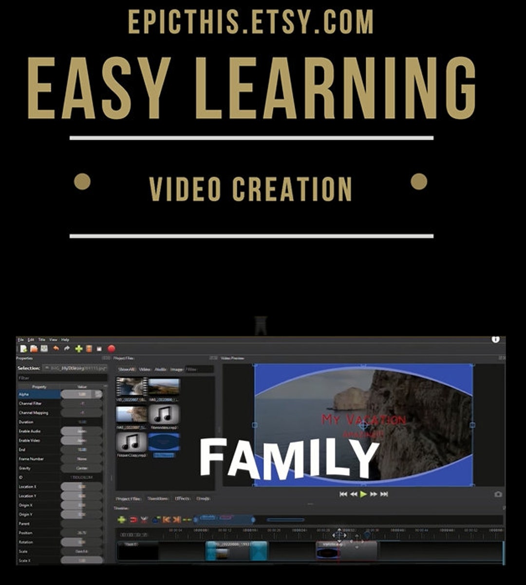 Video Editing Learning for Beginners - Etsy