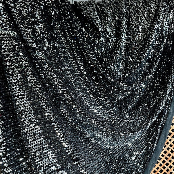Silver Sequin Linen - Etsy