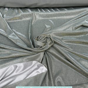 Black Shimmer Lurex Knit Fabric by Yard Luxury Sparkle Fabric Spandex ...