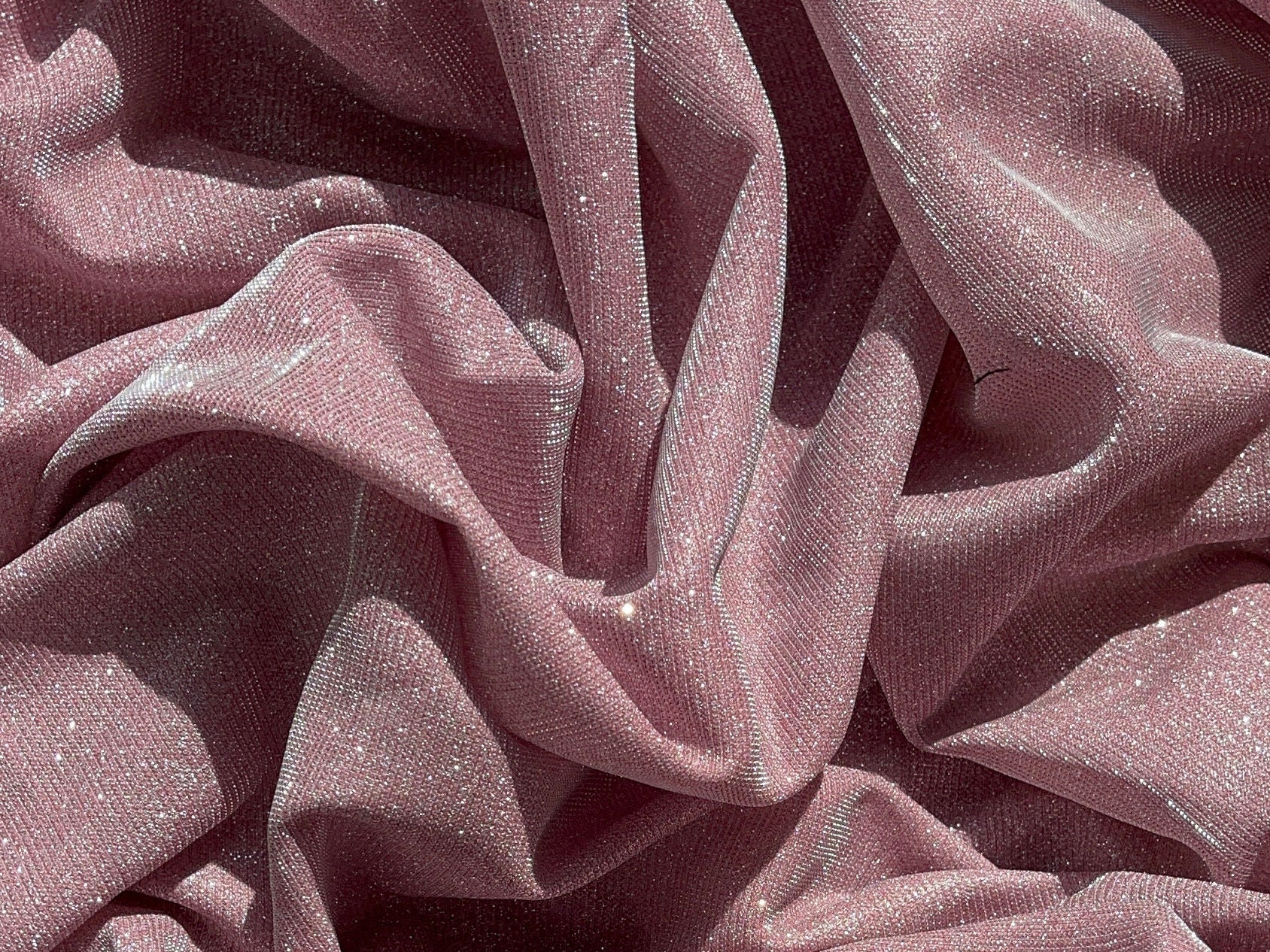 Pink Blush Lurex Glitter Fabric Glimmer Pink Shimmer Fabric - Etsy