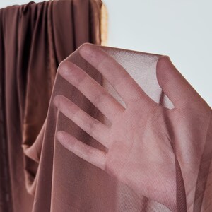 BEST PRICE Brown Chiffon Fabric by Yard High Multi Chiffon for Curtains ...